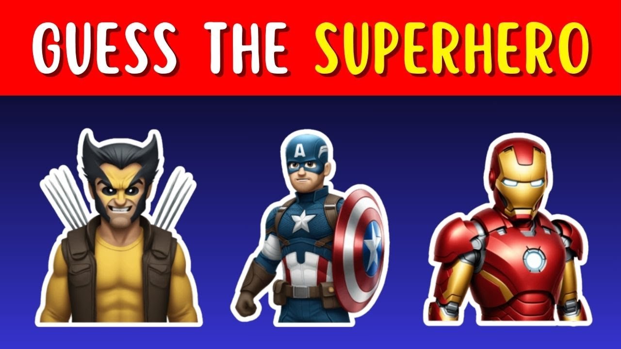 Guess the Superhero by Emoji! 🦸‍♂️⚡ | Fun Superhero Emoji Quiz - YouTube