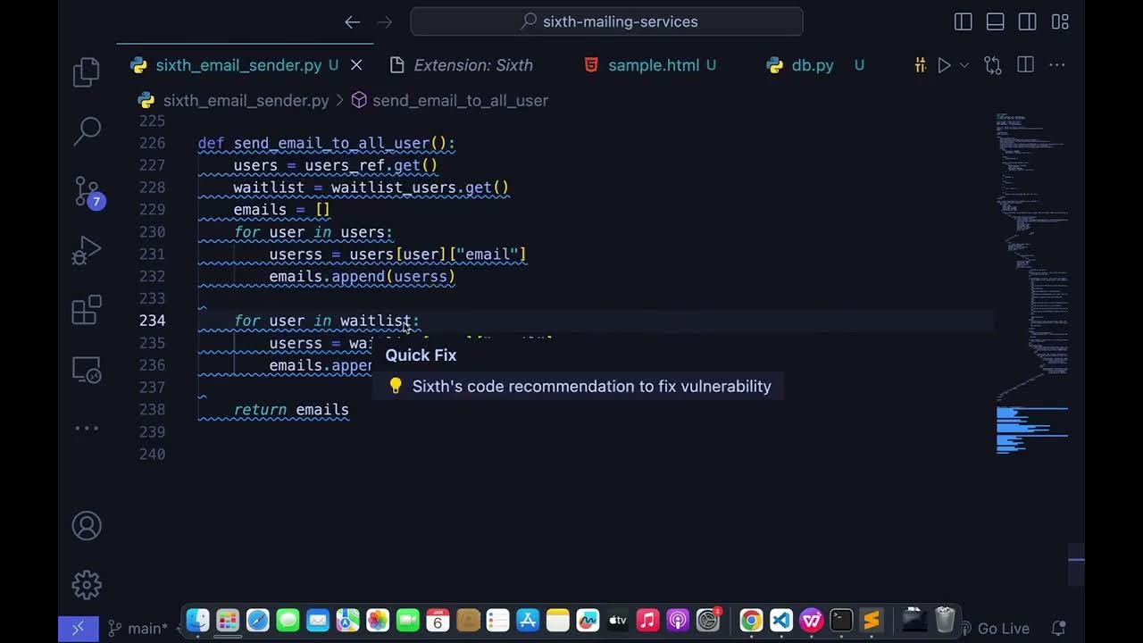 Sixth code vulnerability detection AI demo - YouTube