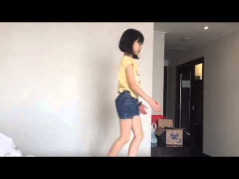 Denise doing gymnastic