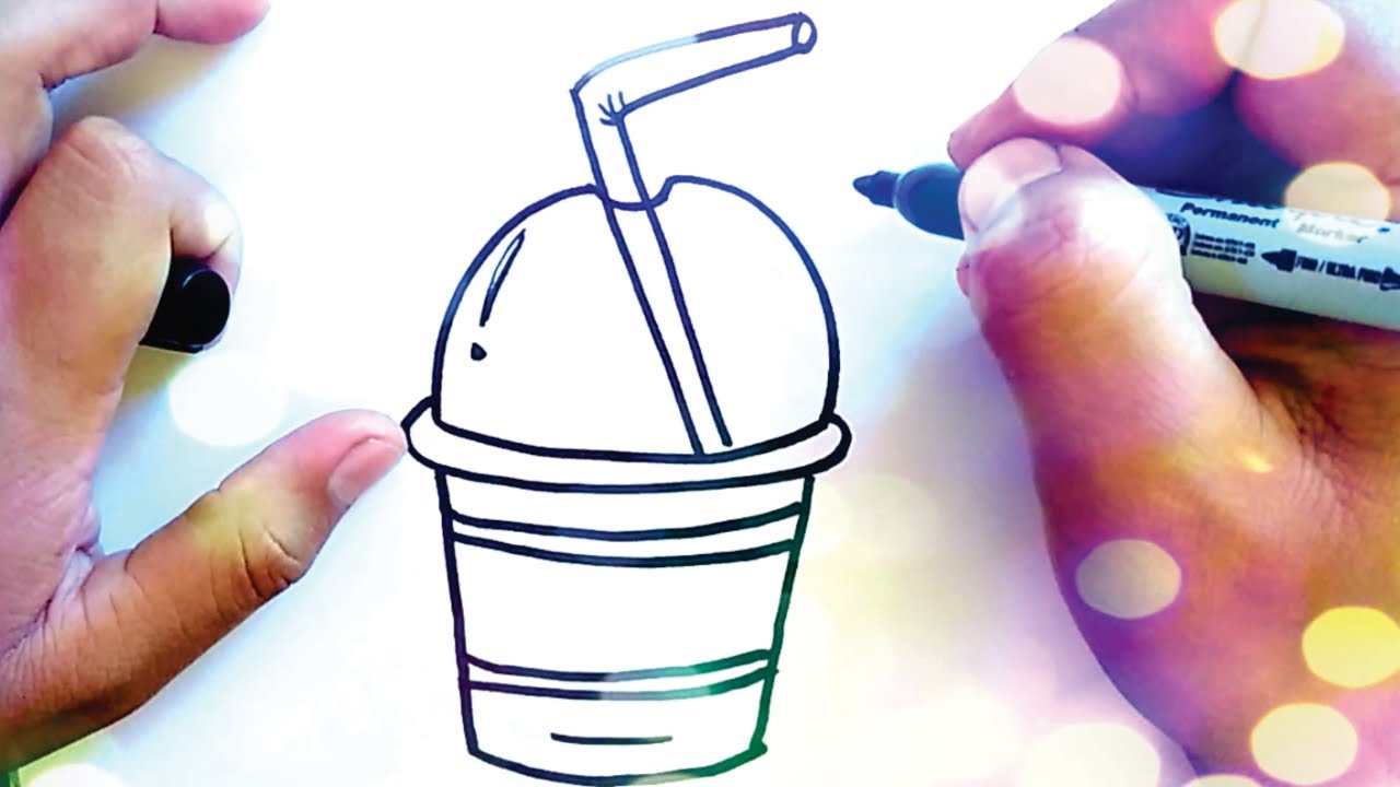 COMO DIBUJAR UN FRAPPE paso a paso | dibujos para niños | como dibujar ...