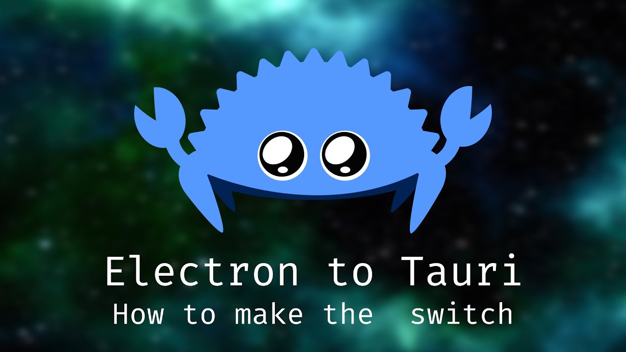 (stream) Migrating from Electron to Tauri - YouTube