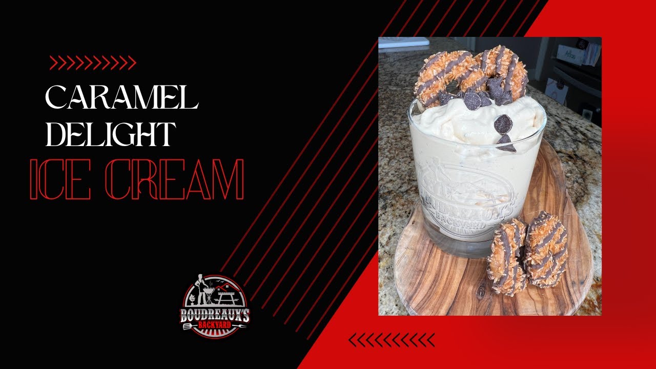 Caramel Delights Ice Cream! The best girl scout cookie pieces in this ...