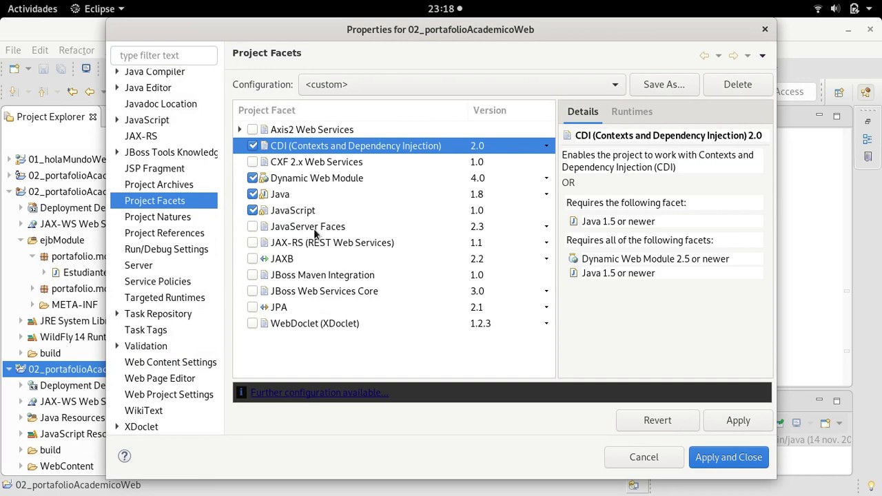 02 ejemplo básico alumnos y promedio edad JSF 2.3 + ejb 3 + eclipse + wildfly - YouTube