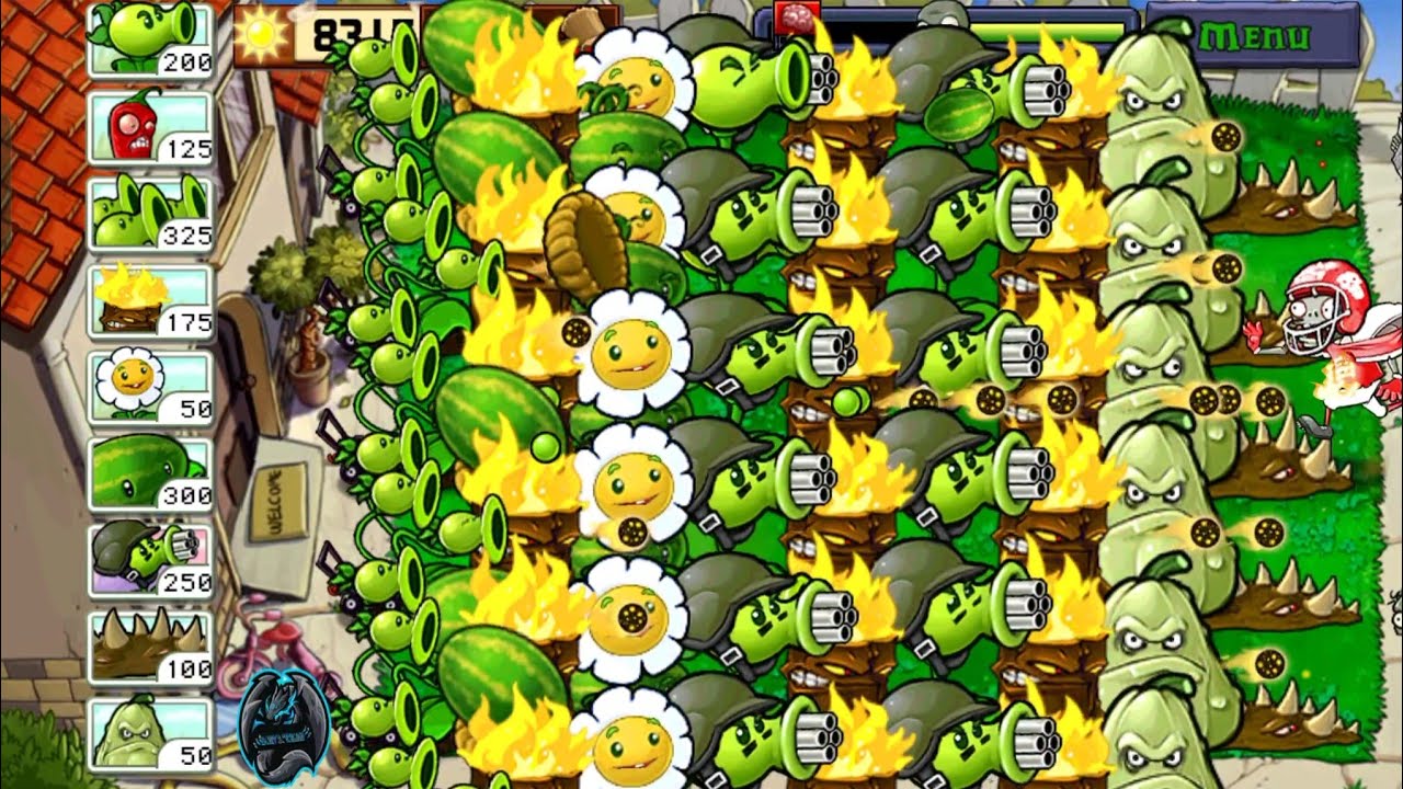 Plants Vs Zombies Gameplay Survival Day. Big Plants Survival Day / Pvz ...