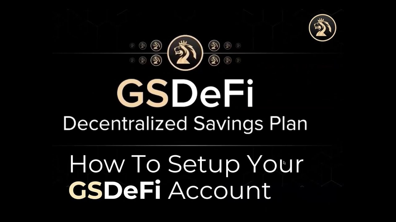 How to Set up Your GSDeFi Account. - YouTube