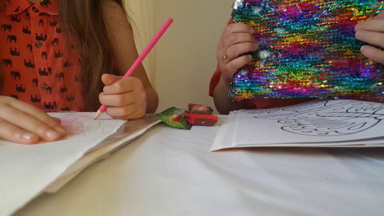 ASMR COLORING & DRAWING & EATING SNACKS - YouTube