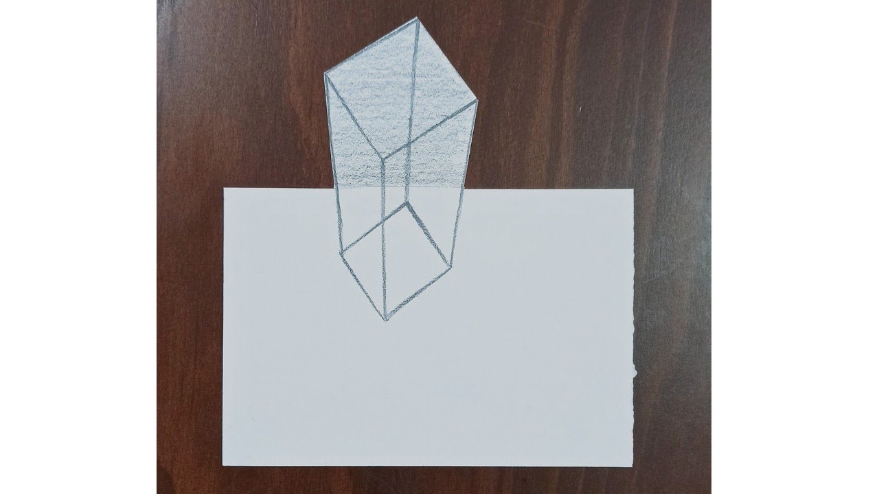 How to Draw a 3D Cube | Easy 3D Cube Drawing | How to Draw a Simple 3D ...