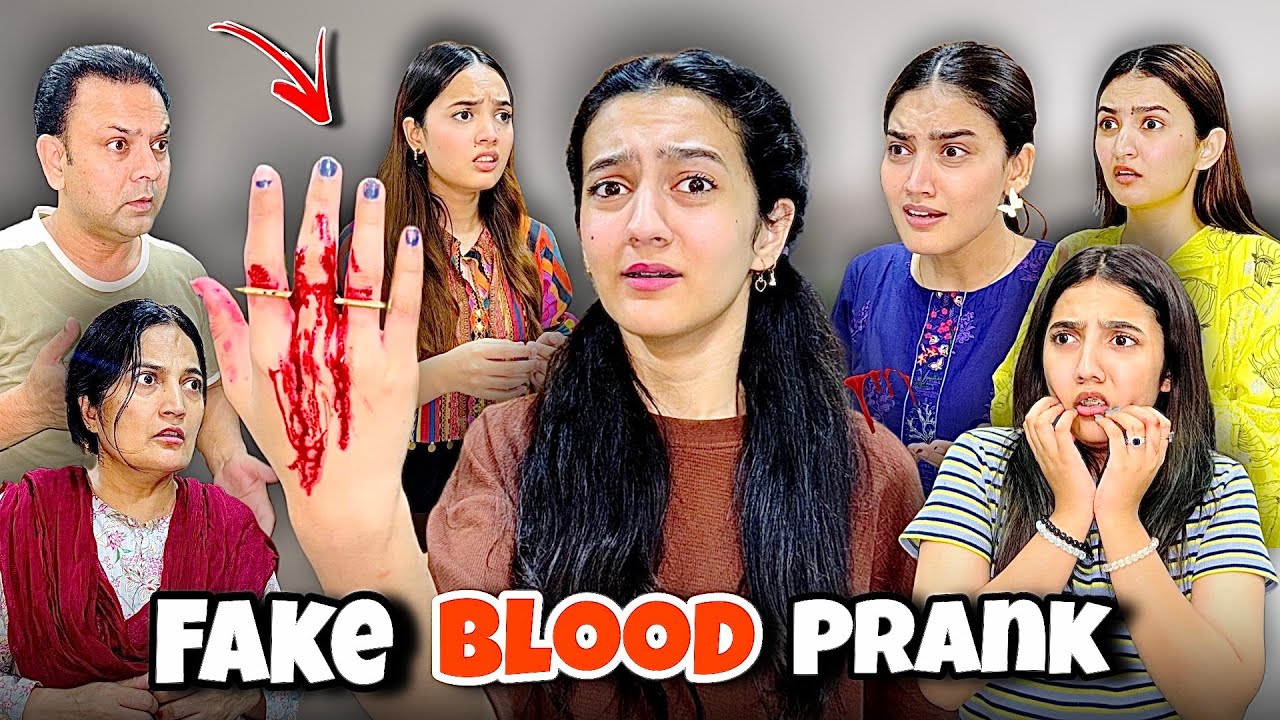 Fake Blood Prank With My Family 😱| Scariest Vlog | Rabia Faisal ...