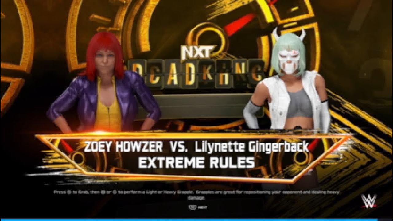 Wwe 2K25 Zoey Howzer vs Lilynette Gingerback - YouTube