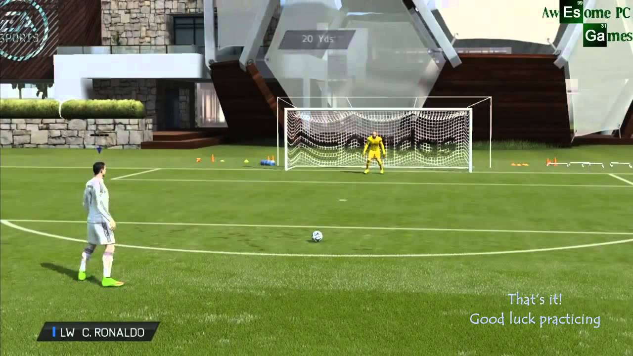 Pes 2015 Skills - FIFA 15 Rabona Free Kick Tutorial - YouTube