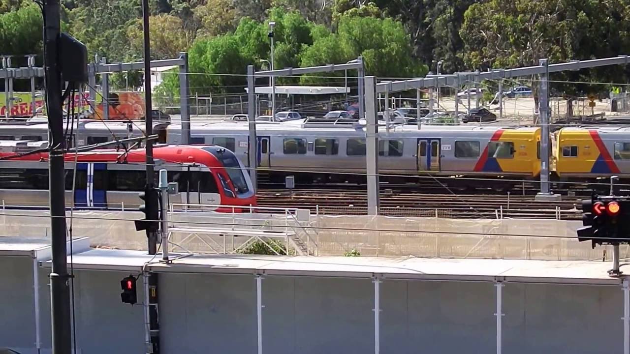 Adelaide Metro Train around Adelaide Station - YouTube