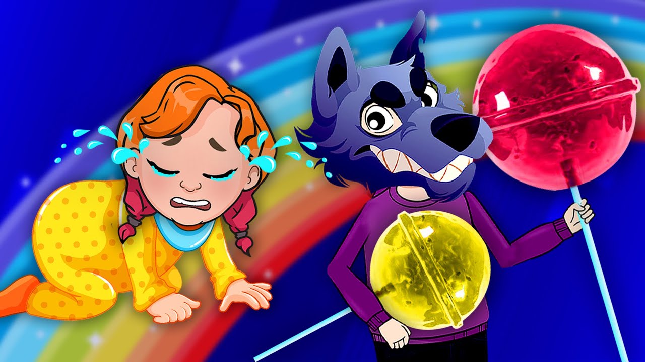 Gray Wolf Stole My Lollipop Song 🐺👶🍭😍 + More Kids Song And Nursery ...