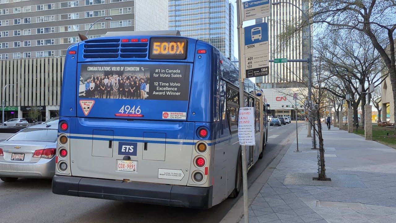 ETS Bus 2019/20 New Flyer XD60 #4946 On 500X Downtown Express - YouTube