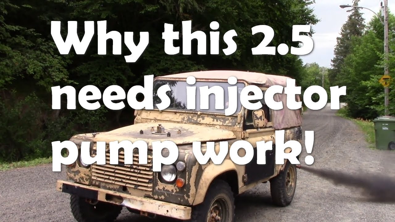 2.5 NA diesel Defender. Why this injector pump has to be re calibrated ...