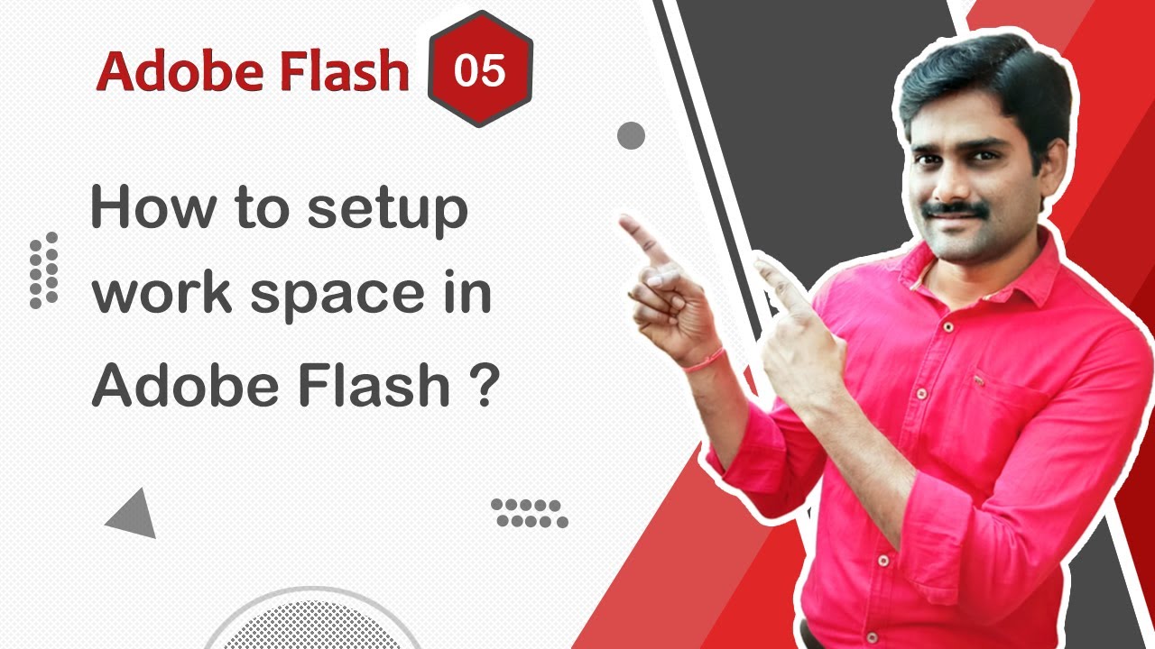 How to setup workspace in Adobe Flash - Adobe Flash Tutorial 05 🚀 - YouTube