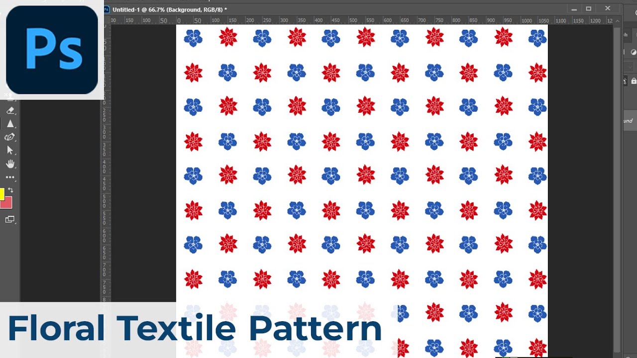 Creating Floral Textile Pattern in Photoshop - YouTube