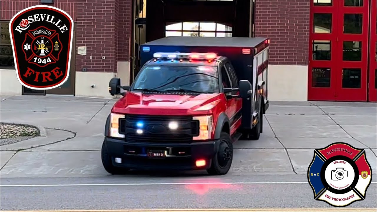Roseville Fire Department Medic 610 Responding - YouTube