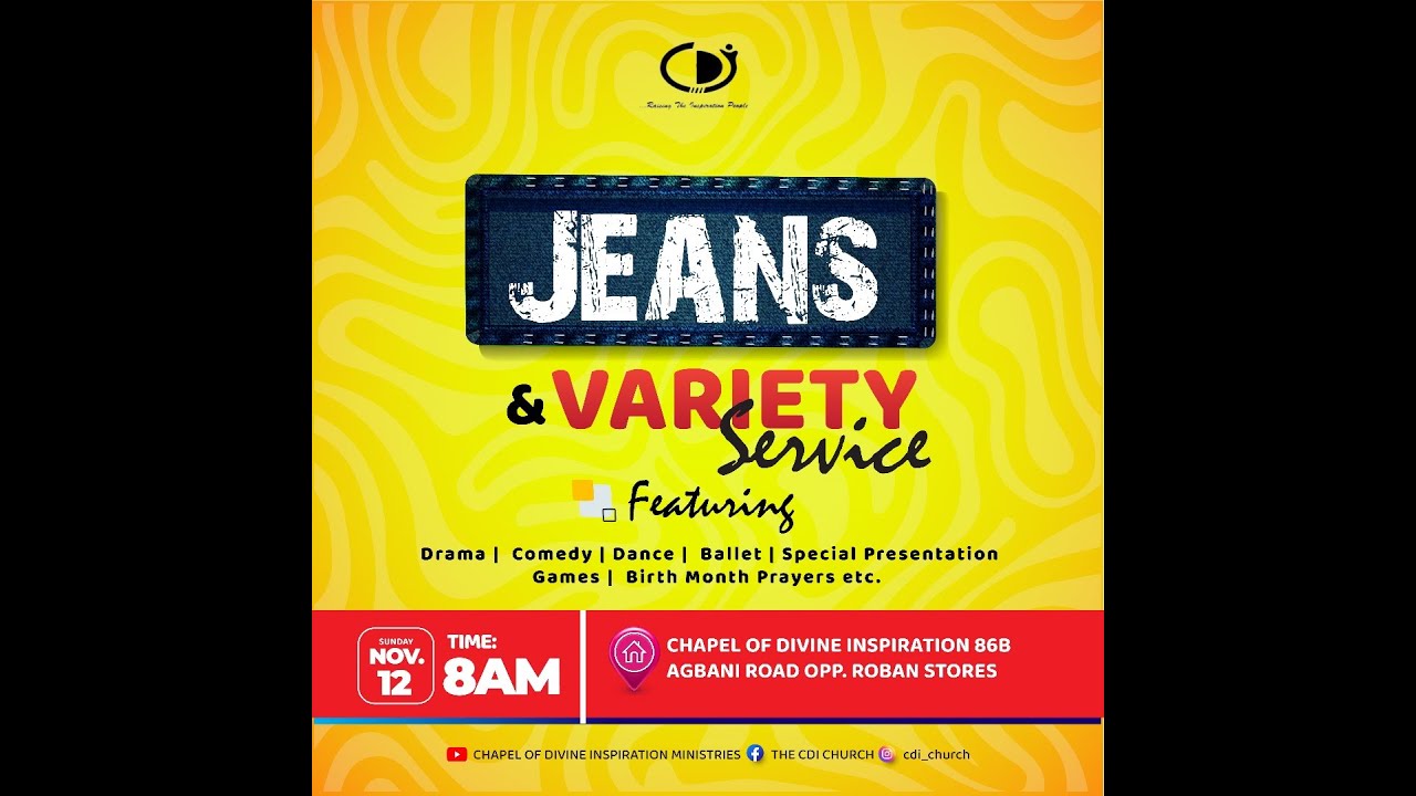 #liveservice | JEANS AND VARIETY SERVICE | 12TH NOVEMBER 2023 - YouTube