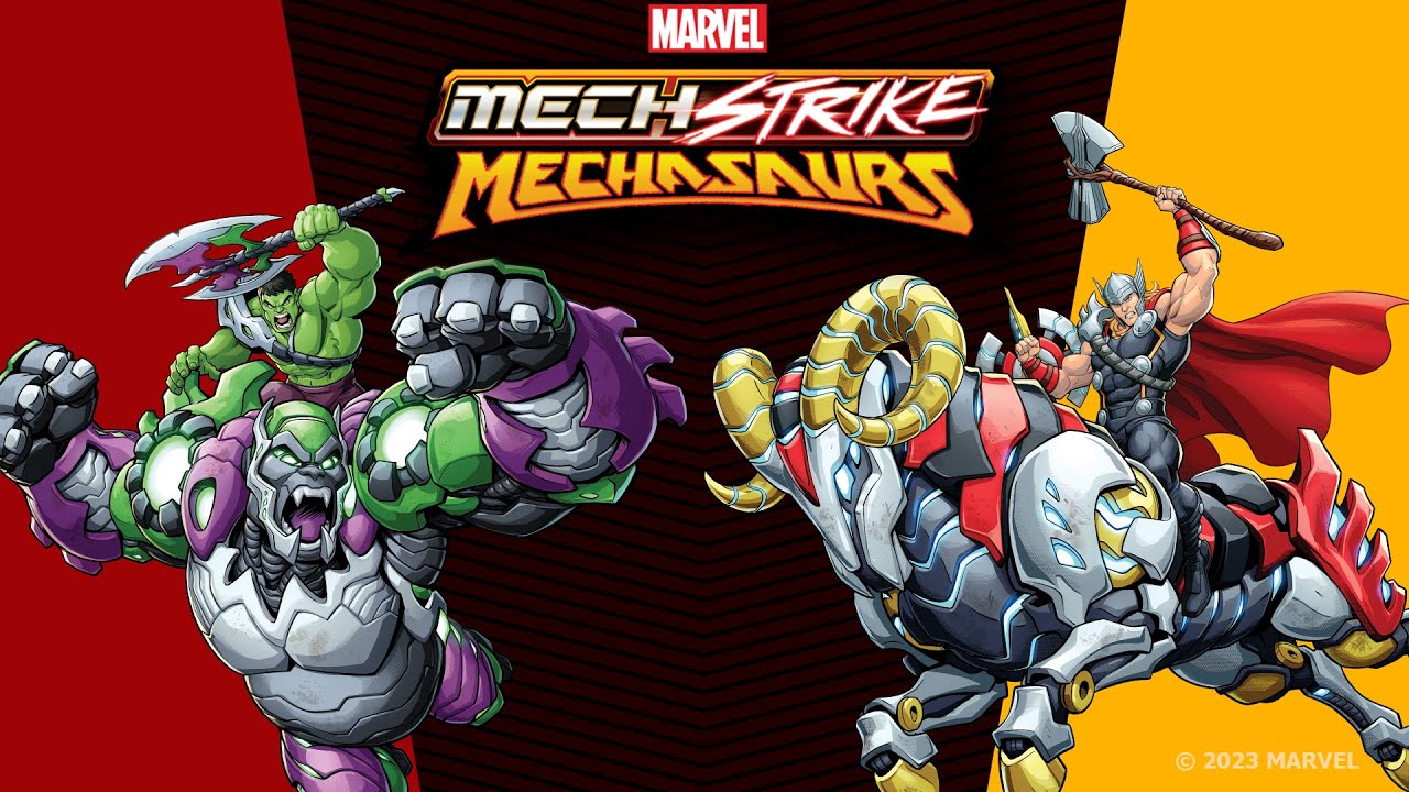 Mechasaur vs. Mechasaur: Hulk vs. Thor | Marvel's Avengers Mech Strike ...