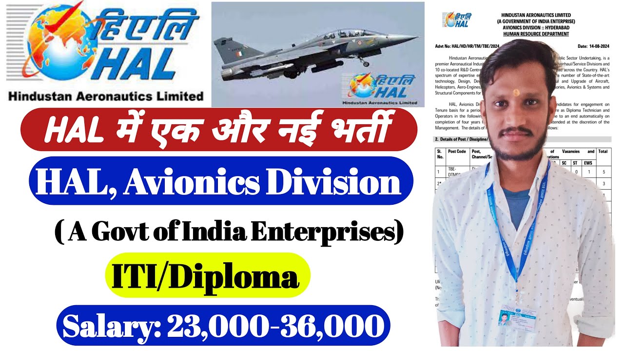HAL Hyderabad नई भर्ती | ITI/Diploma | HAL New Vacancy,Salary -25k-40k ...