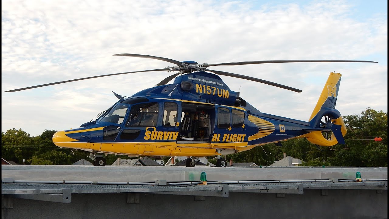 EC155 / H155 Start-Up & Takeoff Hospital Heliport University of ...