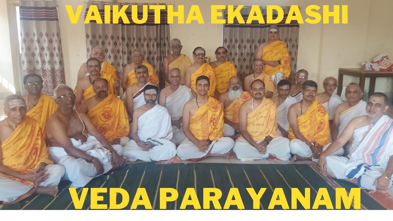 VEDA PARAYANAM ON VAIKUNTHA EKADASHI 23RD DEC 2023 - YouTube