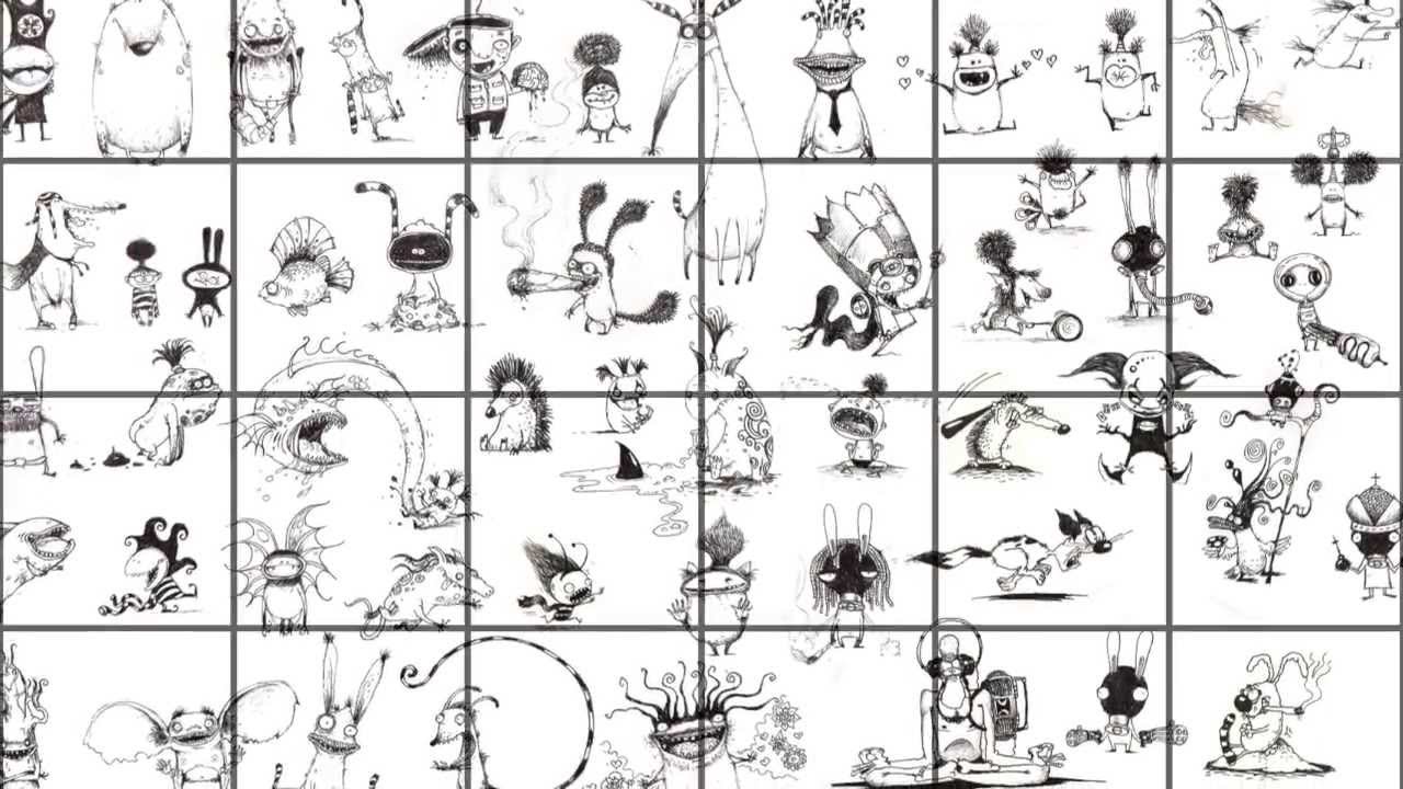 Speedy Doodle 1 - An alien with a gun - YouTube