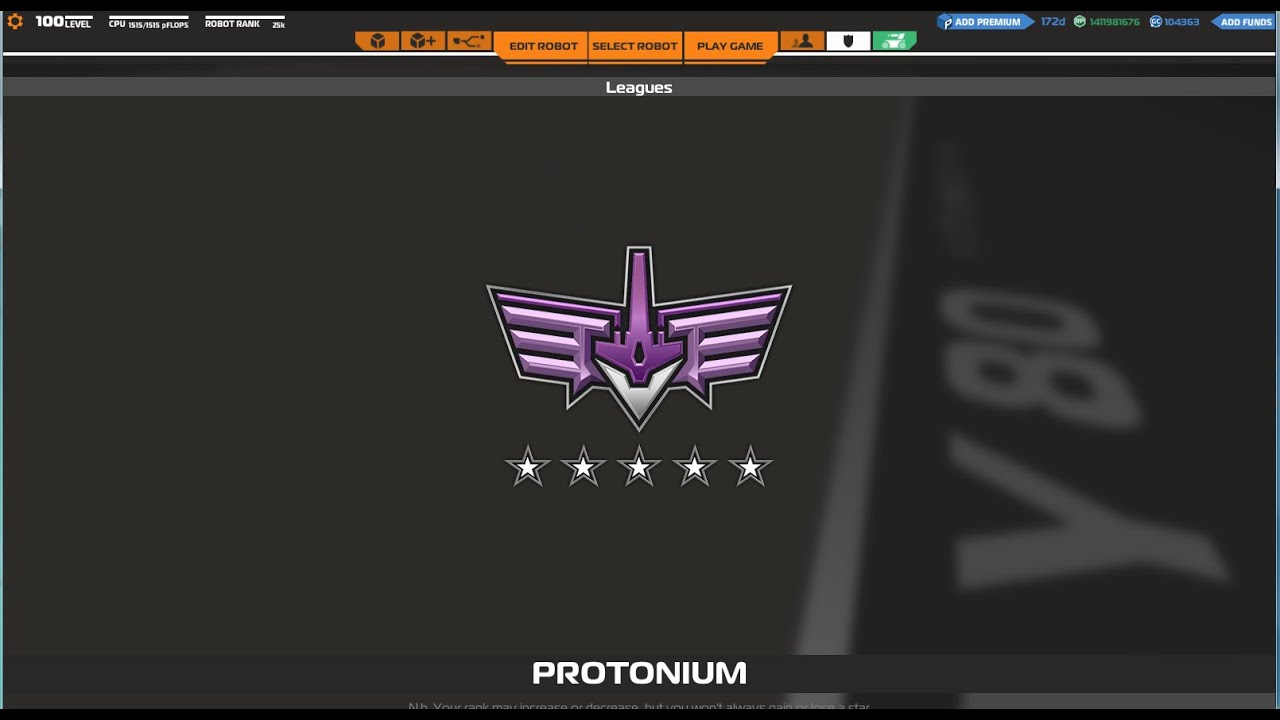 robocraft Battle League Arena Plutonium five star rank Platoon VS ...