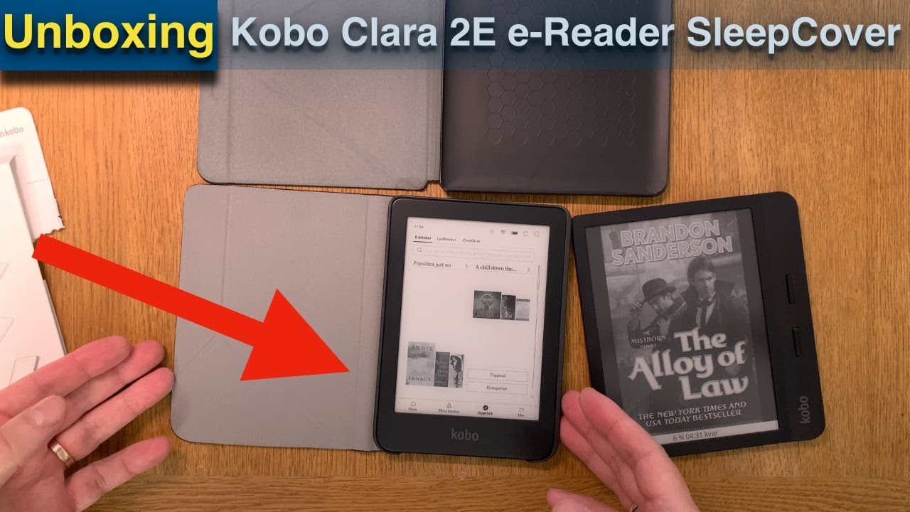 Kobo Clara 2E e-Reader Sleepcover with built in stand - YouTube