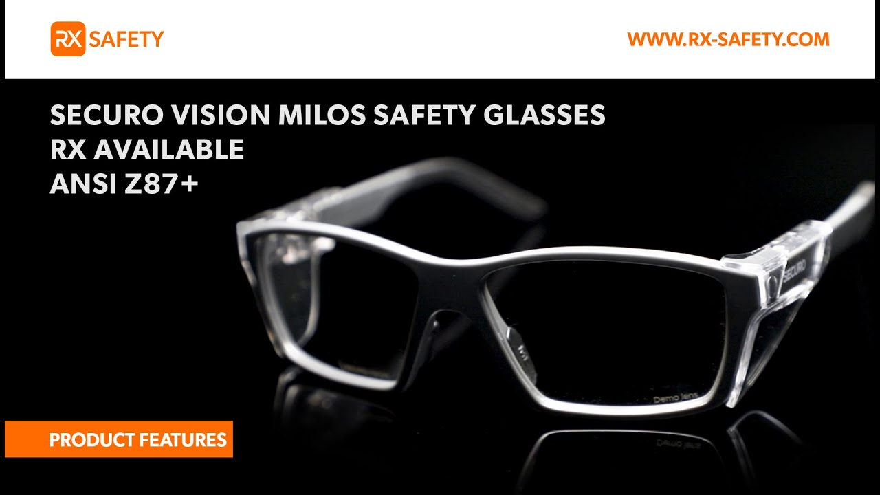Safety Glasses Securo Vision Milos | ANSI Z87 | RX Safety - YouTube