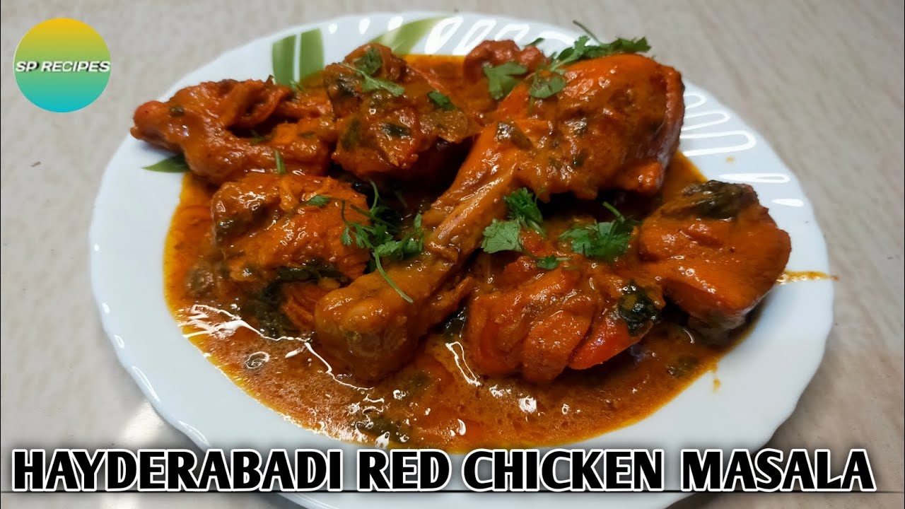 Hyderabadi red chicken masala || हैदराबादी रेड चिकन मासाला || #shabana ...