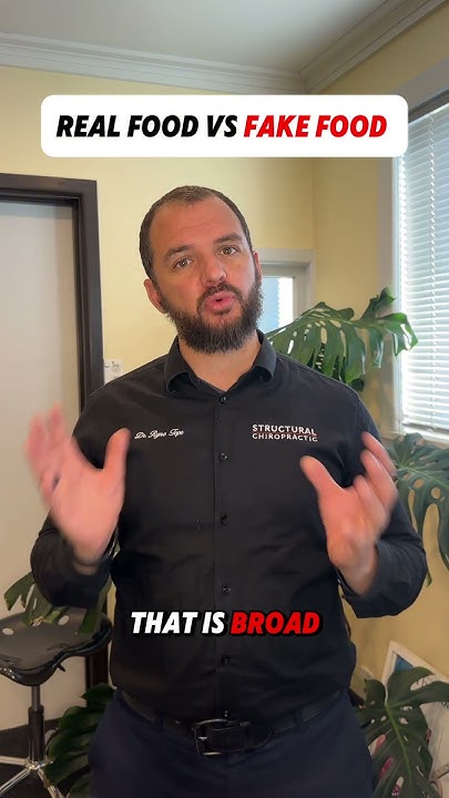 How to tell the difference of real food vs fake food! #chiropractic # ...