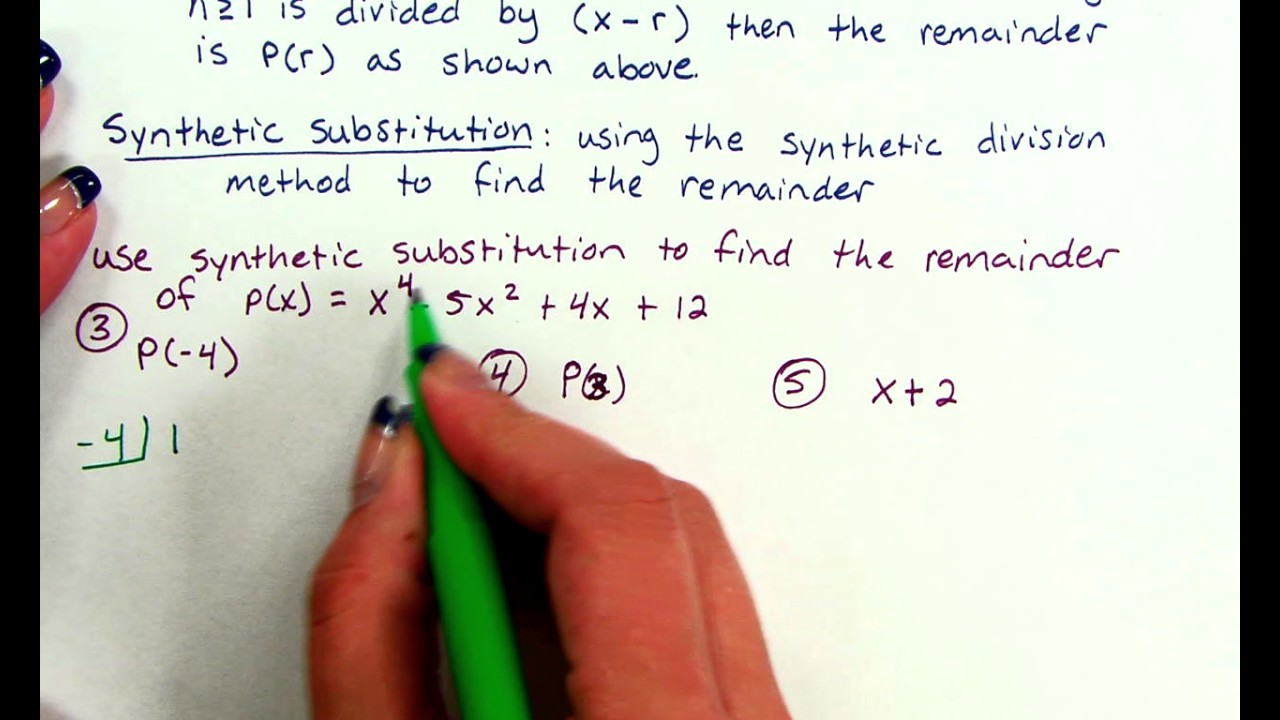 Algebra II Ch5 6 Part A The Remainder Theorem YouTube algebra-ii-ch5-6-part-a-the-remainder-theorem-youtube