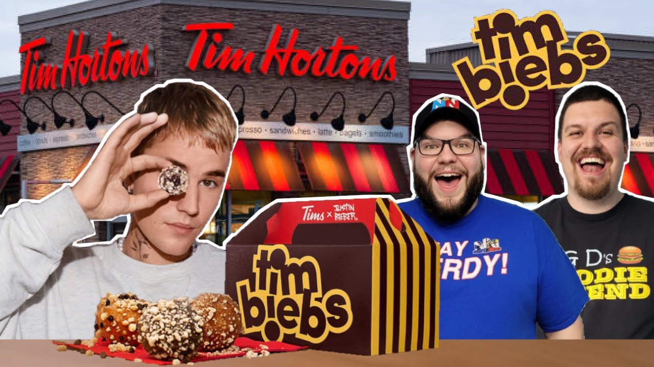 NEW Tim Hortons Tim Biebs! | Justin Bieber Timbits Review - YouTube