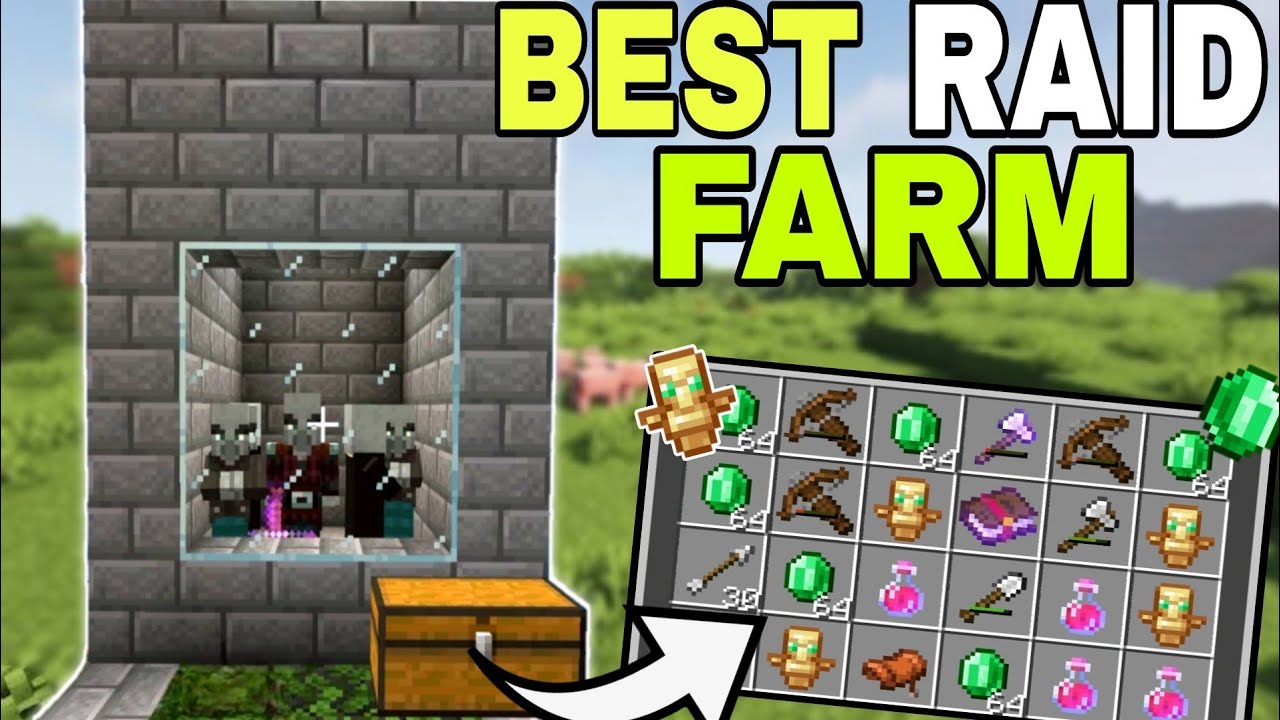 EASIEST RAID FARM TUTORIAL IN Minecraft Bedrock 1.20 - YouTube