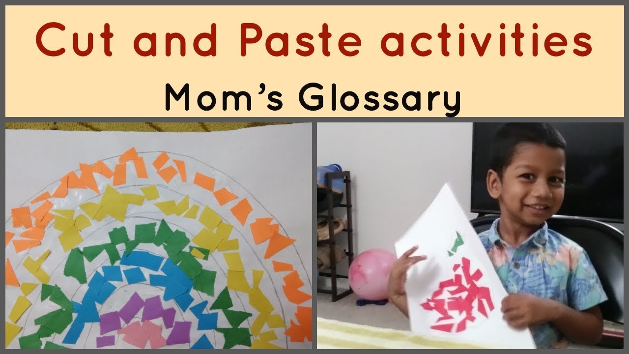 Cut and Paste Activity for Toddlers I - YouTube
