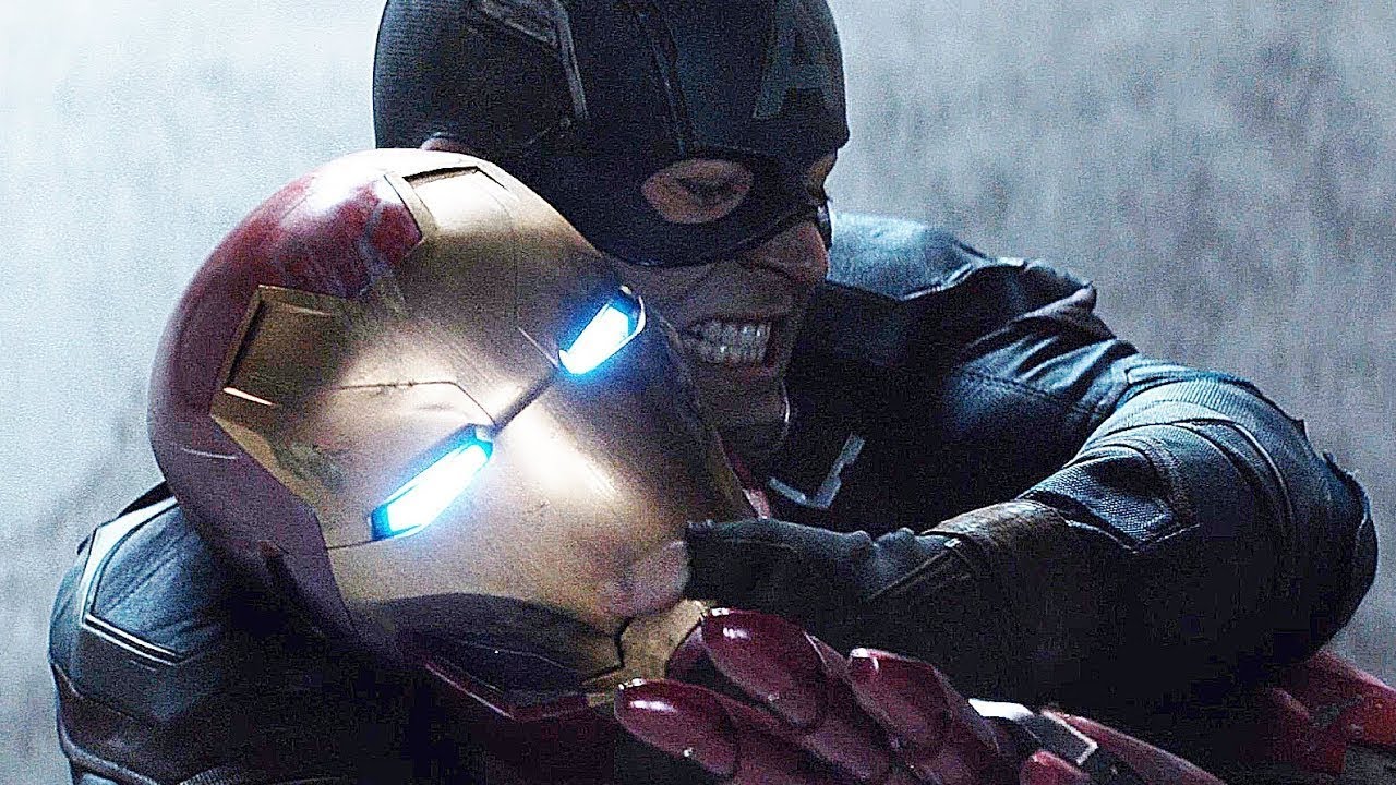 Iron Man vs Captain America & Bucky - Fight Scene - Captain America ...