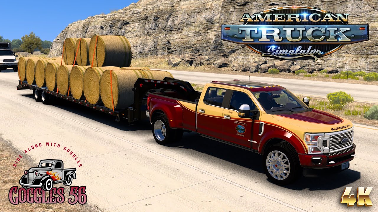 ATS Expansion | Hay Haul with Right Lane Gaming Ford F 450! A First for ...