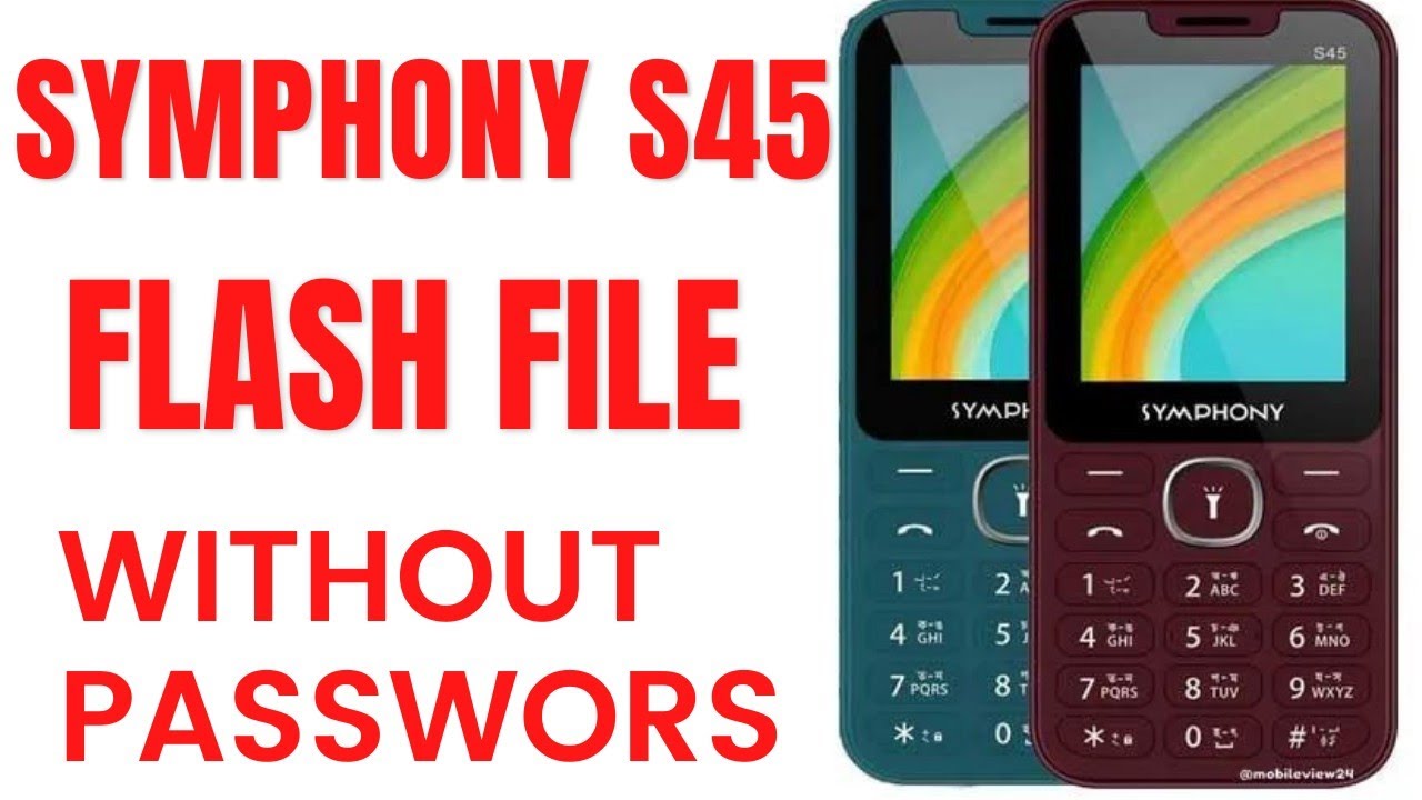 Symphony S45 Flash File Without Password - YouTube