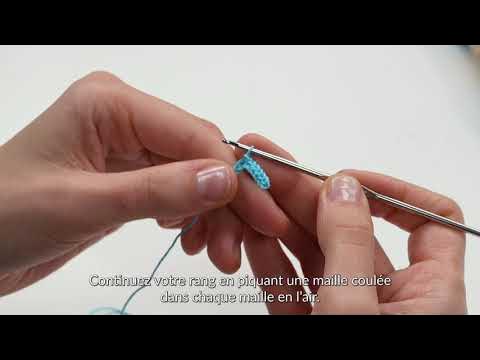 Les bases de la Dentelle au crochet - La maille coulée - YouTube