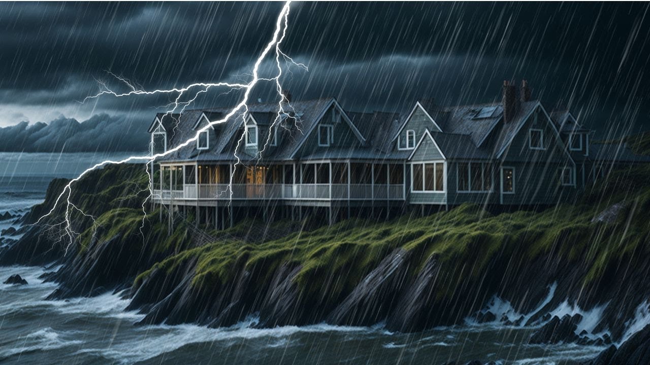 Fall asleep quickly with 8 hours of calming heavy rain. Wake up ...