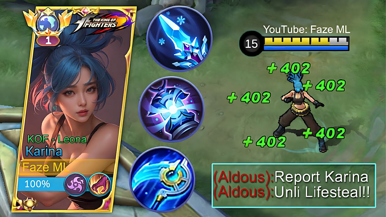 TOP GLOBAL KARINA UNLIMITED LIFESTEAL HACK!!! | KARINA BEST BUILD TOP ...
