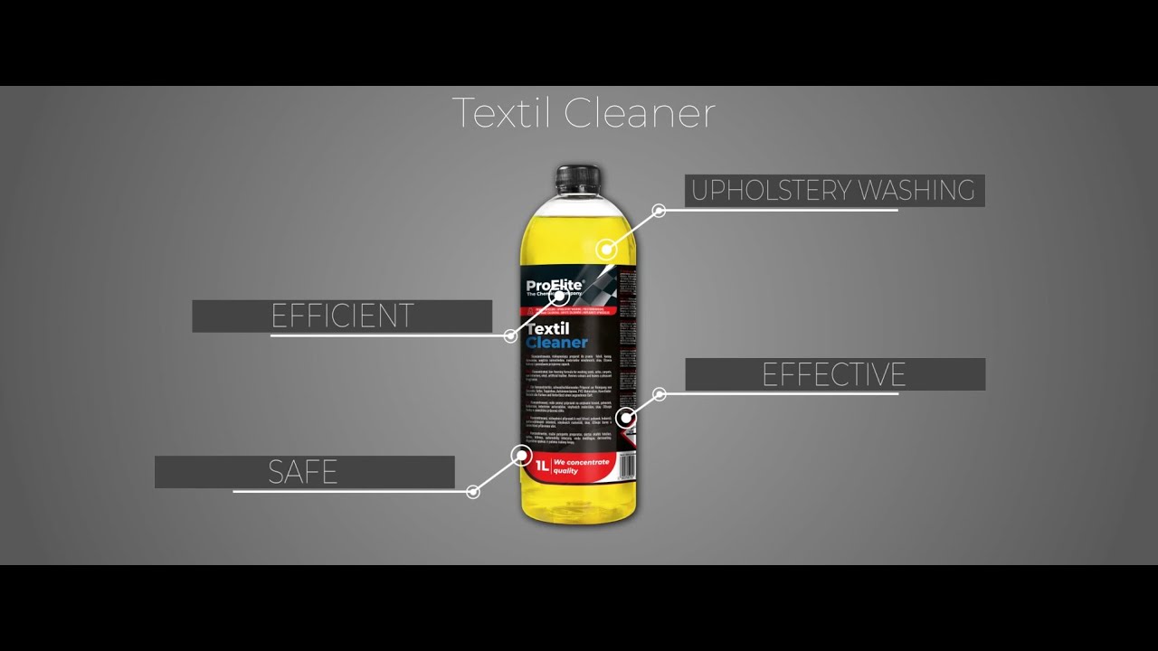 Low foaming upholstery wash concentrate from ProElite -Textil Cleaner ...