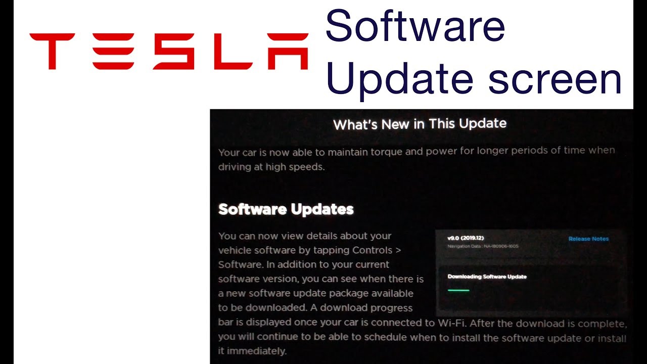 Tesla Software Screen in 2018.12.x - YouTube