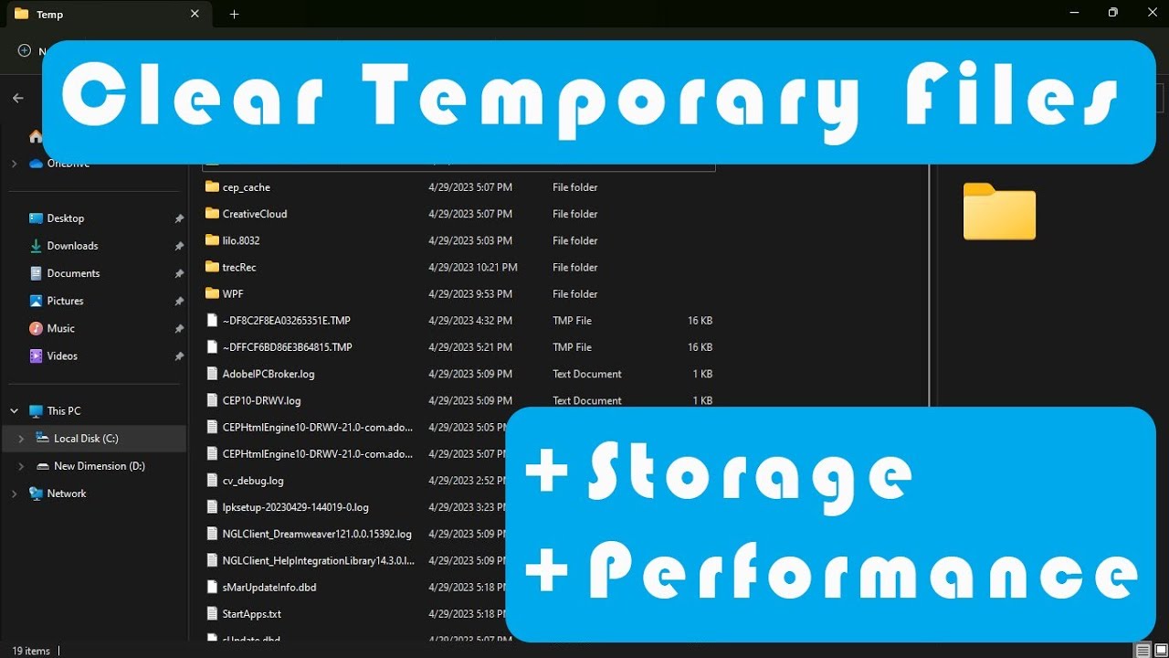 How To Clear Temporary Files On Windows 11 For Better Perfomance - YouTube