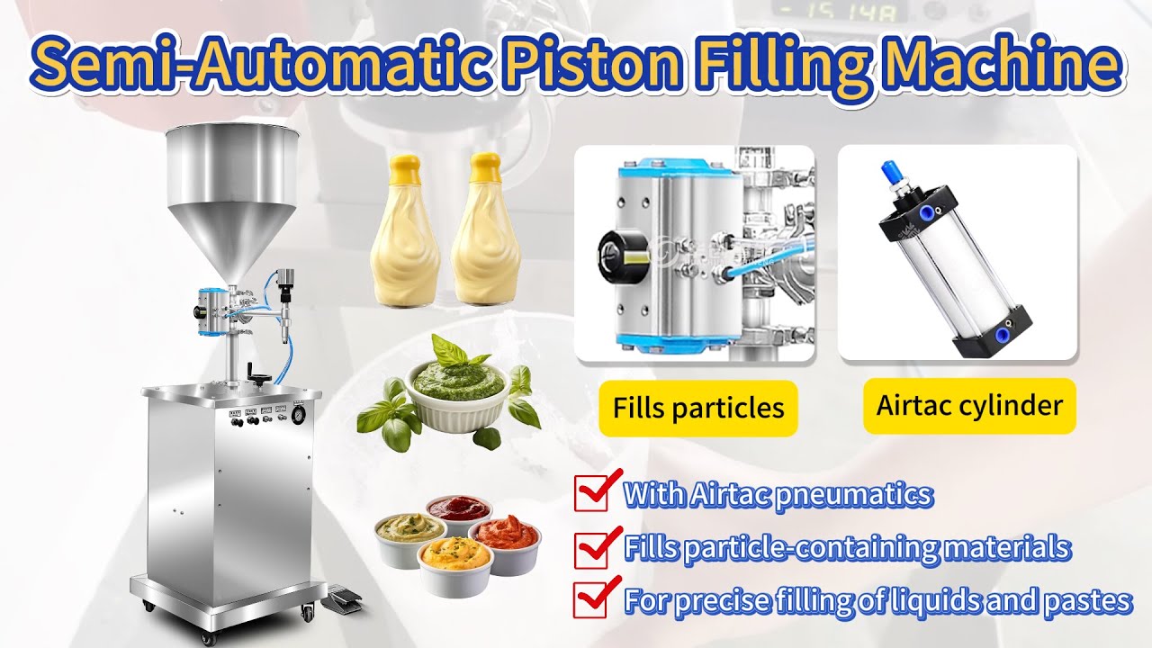 Nenosun Granule Piston Filling Machine Particles Chili Sauce Water Beads #pistonfillingmachine ...