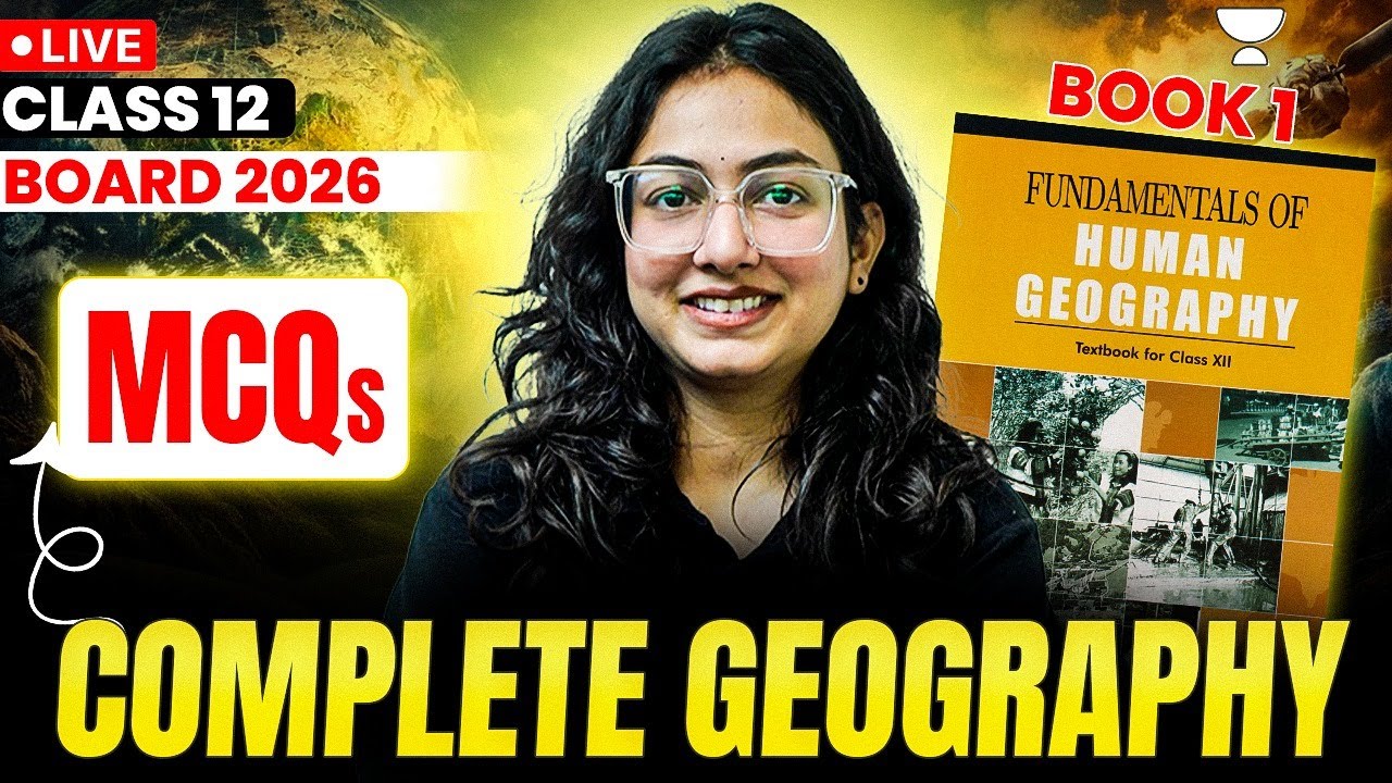 Complete Geography Book 1 MCQs | Class 12 Boards Game Changer 🔥 ...