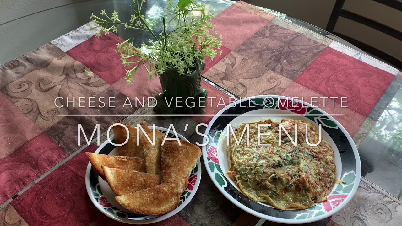 Cheese and Vegetable Omelette - YouTube