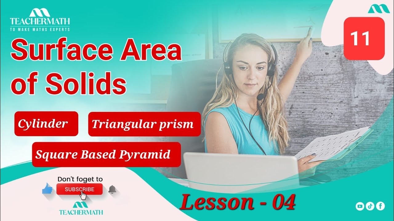 Grade 11 | Surface Area of Solids | #englishmediummaths @winteachermath ...