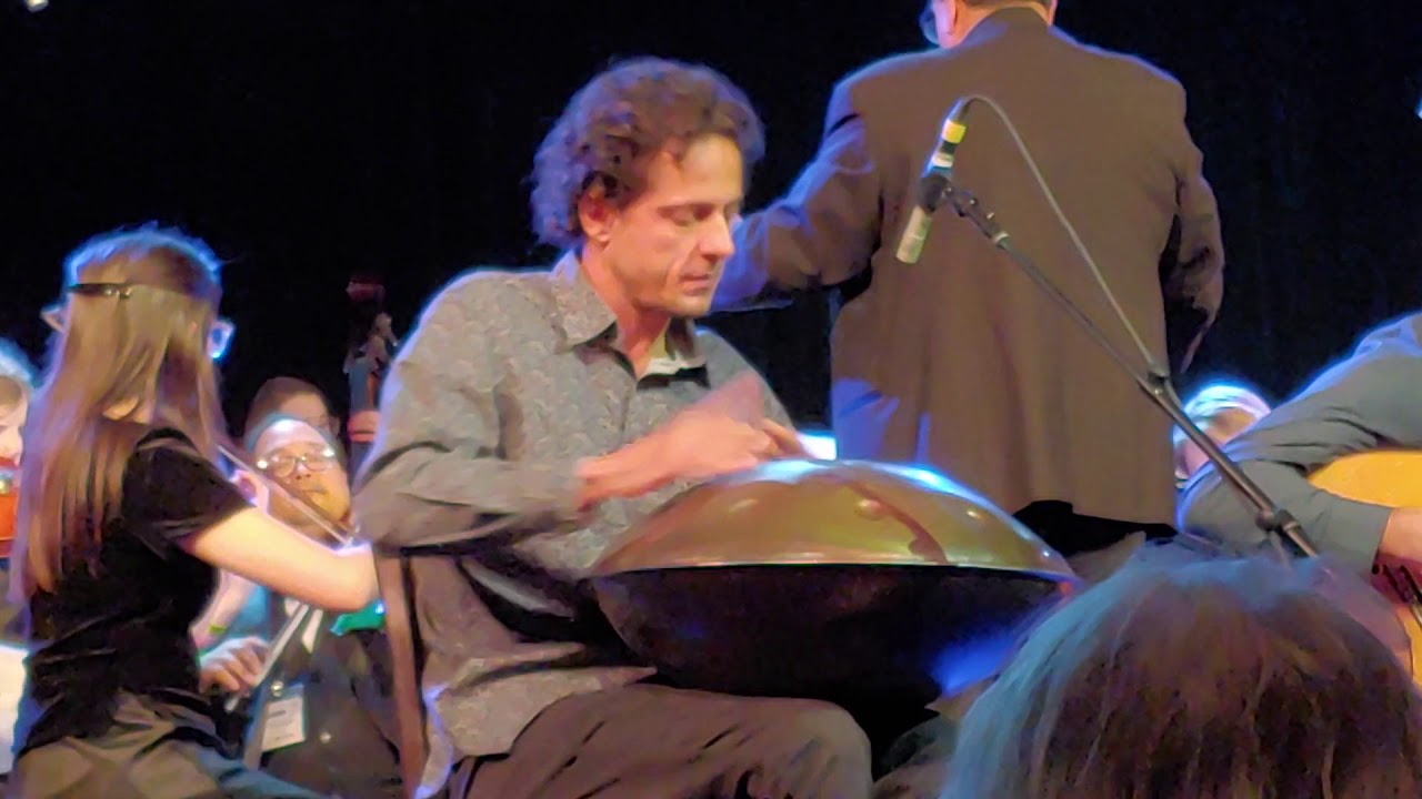 Alexandre Lora playing the Handpan - Wintergrass Youth Orchestra 2020 ...